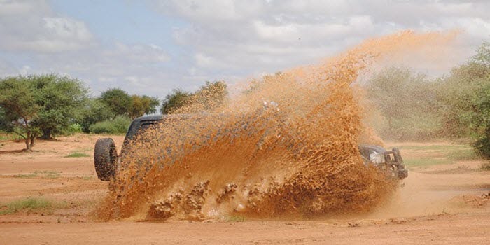Get your Car Out of the Rut!. Raining like cats and dogs at a stretch ...