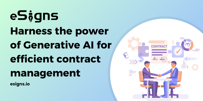 Harness the power of Generative AI for efficient contract management ...