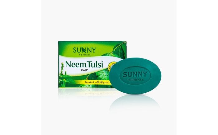 Sunny Herbals Neem Tulsi Soap For Healthy Skin - Rampatil2458 - Medium