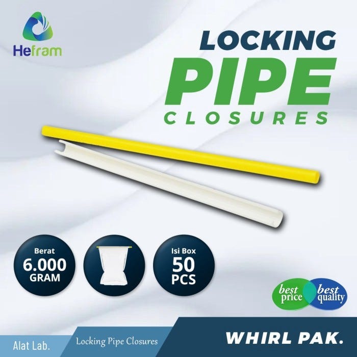 Box Of 50 Whirl-Pak Locking Pipe Closures B01595 - Rianaquar - Medium