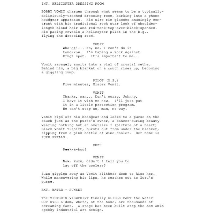 Page One: “The Adventures of Ford Fairlane” (1990) - Go Into The Story