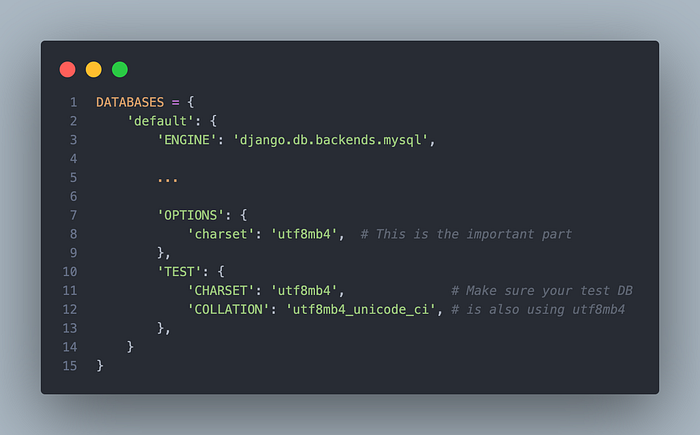 Django + MySQL: Migrating from utf8 to utf8mb4 | by Max Fisco | in Dev Genius - Freedium