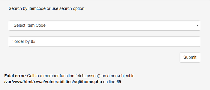 XVWA Error-Union Based SQL Injection Zafiyeti | by Bedia Şeyda GÖKDOĞAN ...