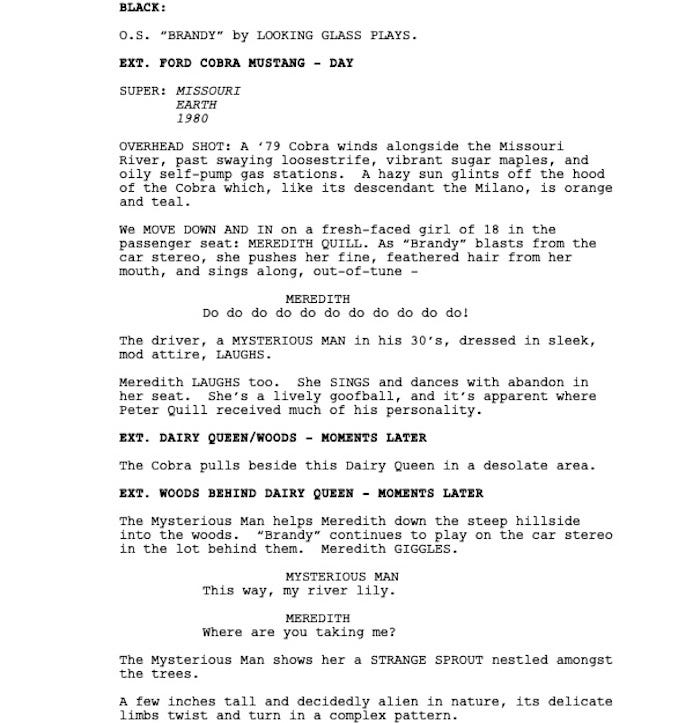 Page One: “Guardians of the Galaxy Vol. 2” (2017) - Go Into The Story