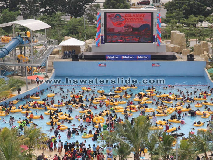 Pneumatic Wave Pool - hswaterslide - Medium