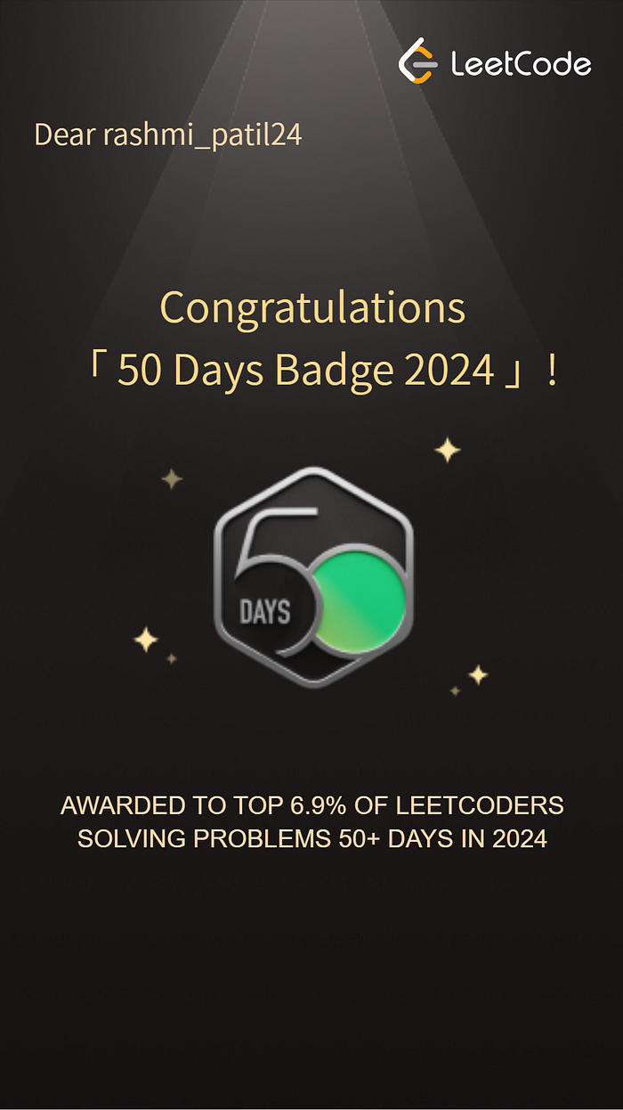 How I Achieved the 50 Days Badge on LeetCode | Medium