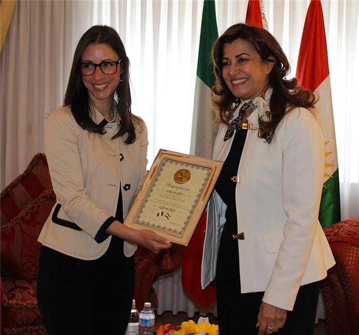 H.R. Rezan Kader received the Italian Consul General in Erbil ...