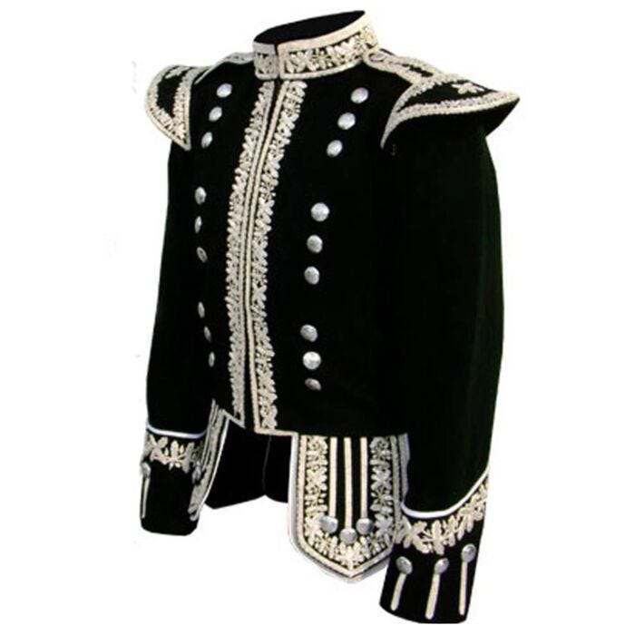 Threads of Brilliance: The Silver Hand Embroidered Doublet Jacket — A ...