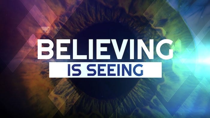 Writing and the Creative Life: “Believing is seeing” | by Scott Myers ...