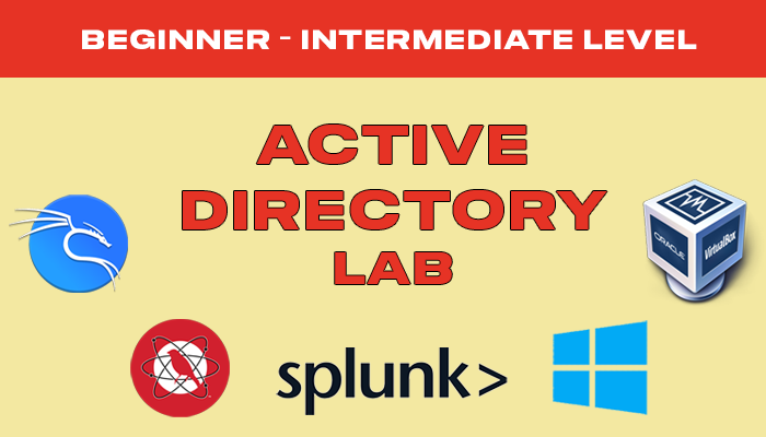 This project involved setting up an Active Directory lab that includes a Splunk server, Kali ...