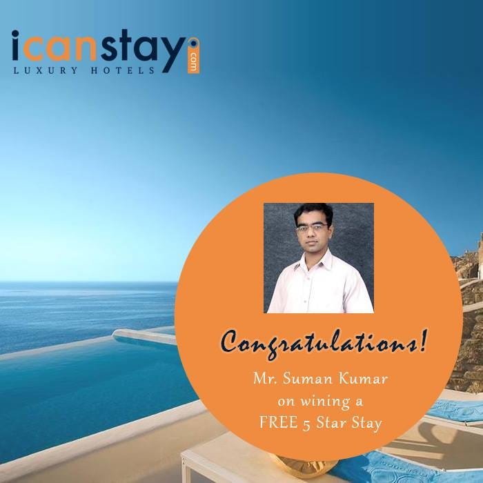 Congratulations Mr. | by icanstay.com | Medium
