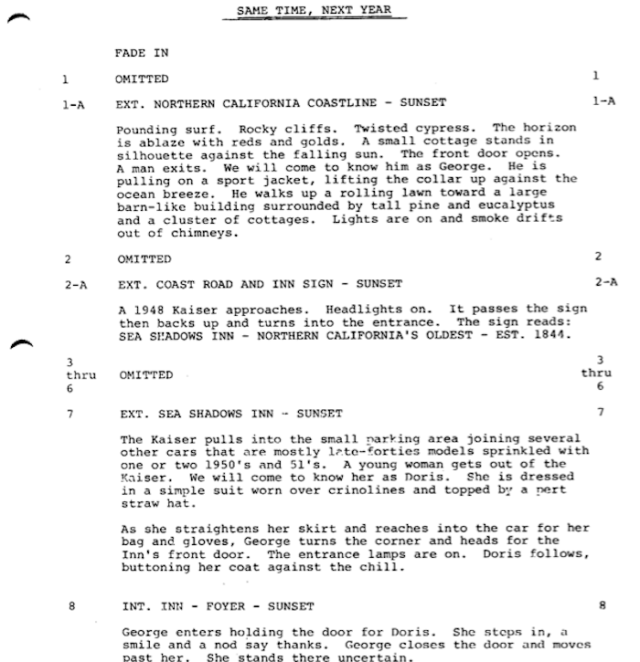 Page One: “Same Time, Next Year” (1978) - Go Into The Story