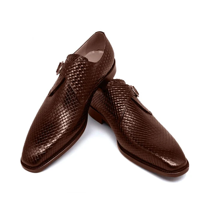 Elevate Your Style: Italian Shoes Company’s Brown Cap Toe Derby Shoe ...