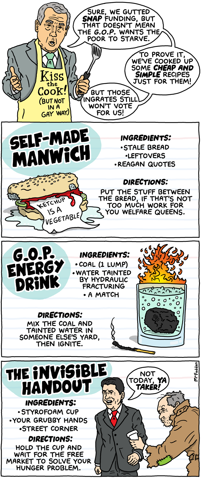 Republican Recipes for the Hungry | by Brian McFadden | The Nib | Medium