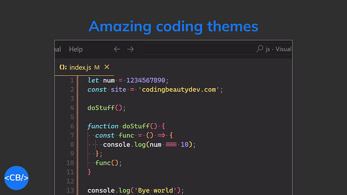 10 Amazing Coding Themes To Transform VS Code | by Tari Ibaba | Coding Beauty | Medium
