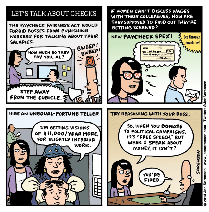 Let’s Talk About Checks, Baby ♫ | by Jen Sorensen | The Nib | Medium