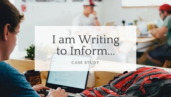 CASE STUDY: “I am writing to inform…” or old-school classics | by ...