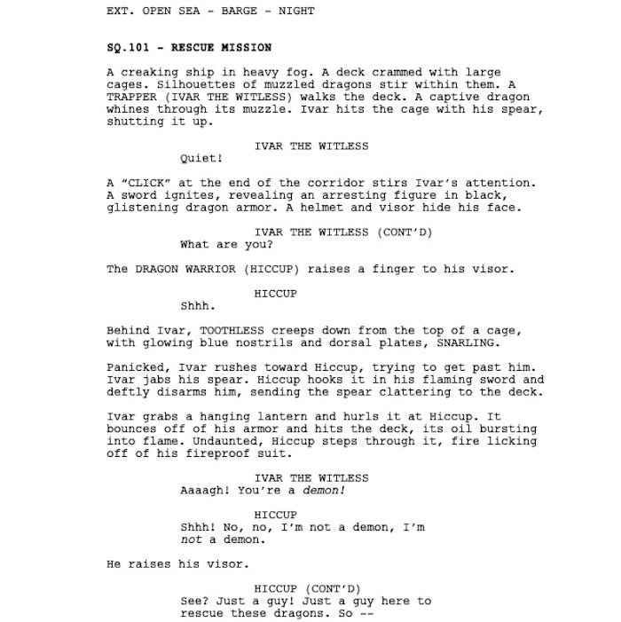 Page One: “How to Train Your Dragon” (2010) - Go Into The Story