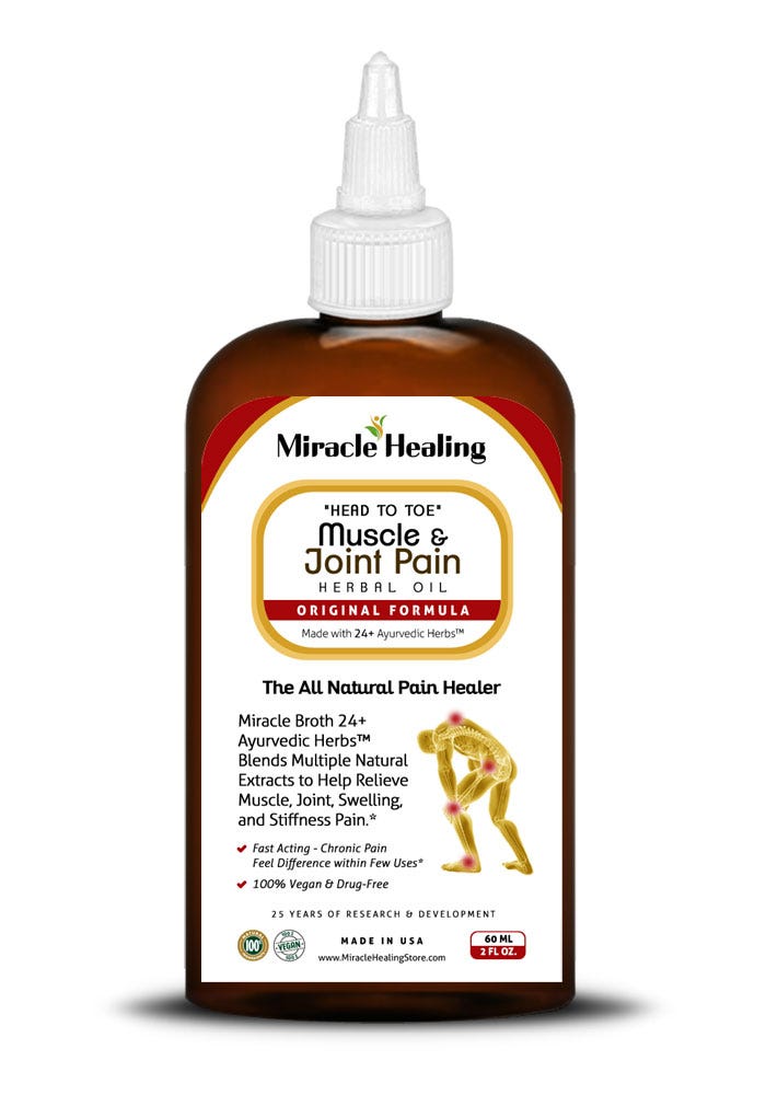 Buy Muscle & Joint Pain Herbal Oil | by Miracle healing store | Medium