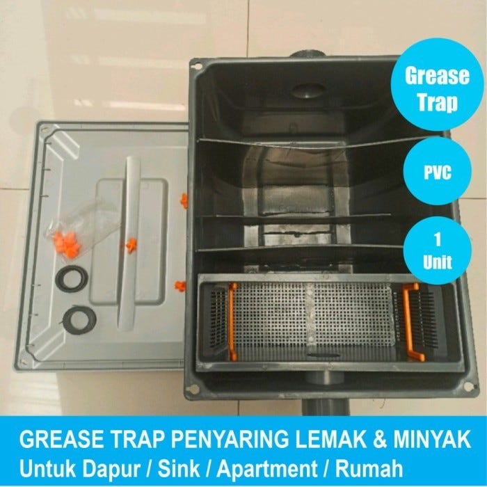 Penyaring Lemak Dan Minyak Grease Trap PVC - Faizztetestebu - Medium