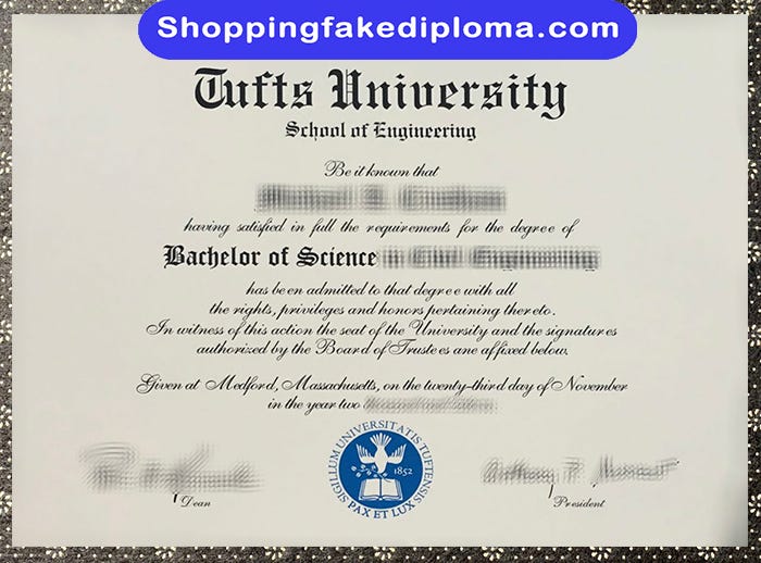 Jufts University fake Degree. This is Jufts University fake Degree… | by Wanglei | Jul, 2023 ...