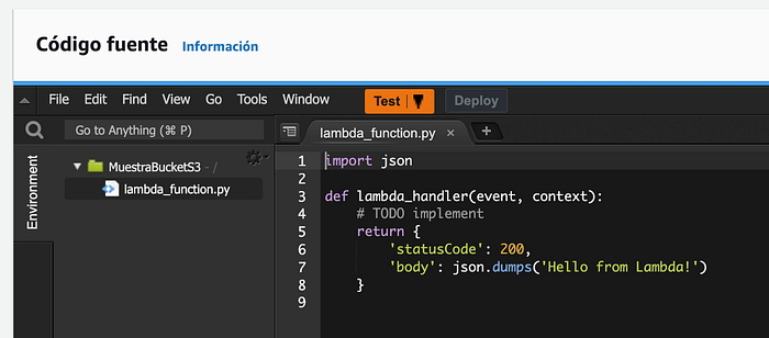 Crea tu primera función serverless con AWS Lambda | by Daniel Avila | Medium