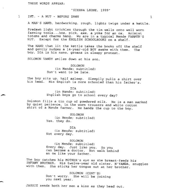 Page One: “Blood Diamond” (2006) - Go Into The Story