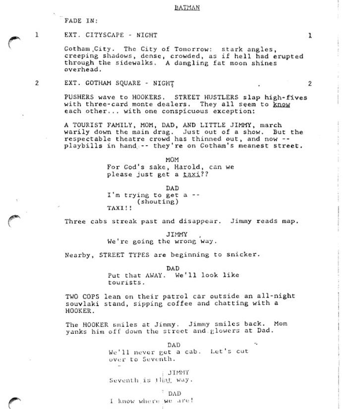 Page One: “Batman” (1989) - Go Into The Story