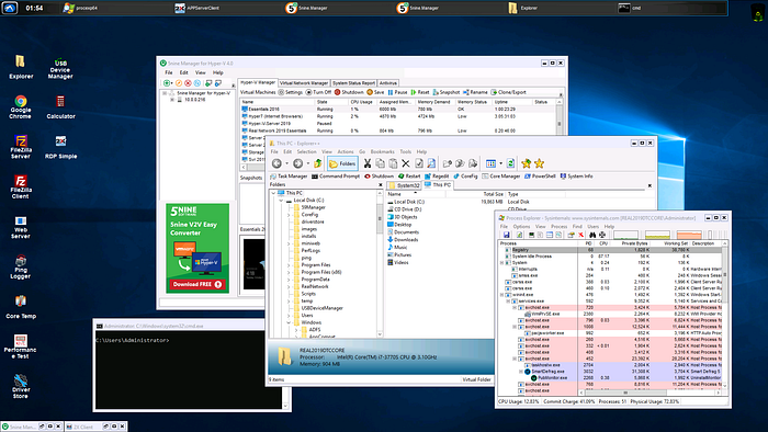 Windows Server 2019 — Server Core vs. Desktop Experience (GUI ...
