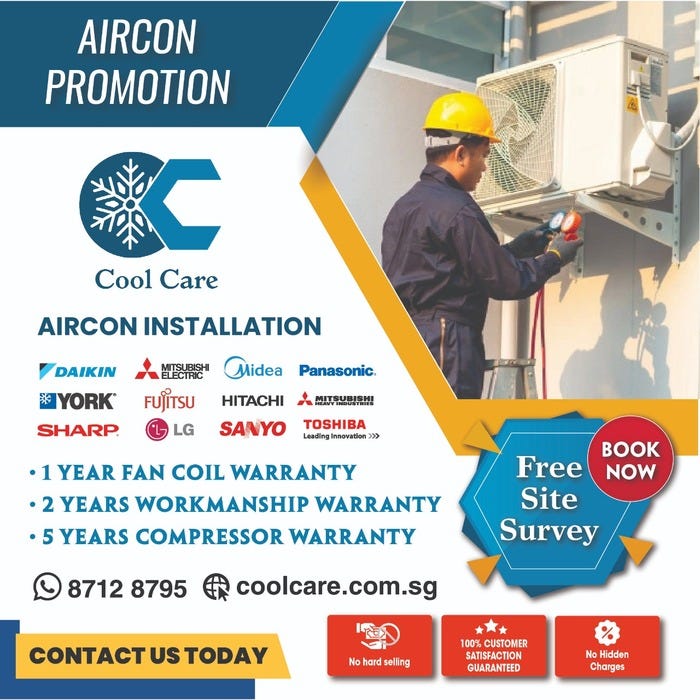 AIRCON PROMOTION - Aircon Servicing - Cool Care - Medium
