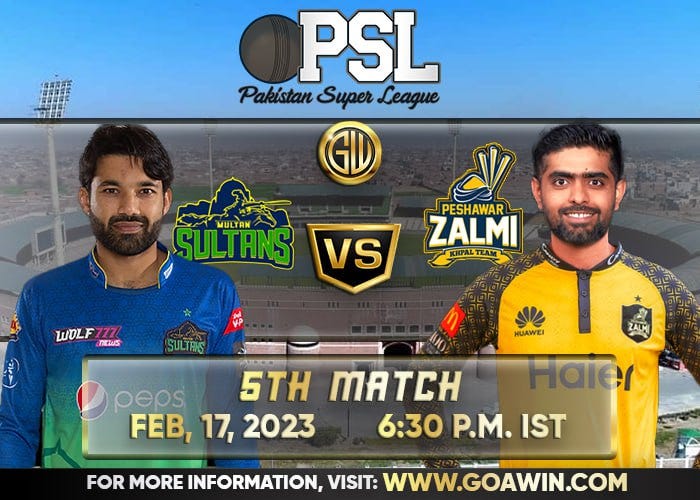 Pakistan Super League | Multan Sultans VS Peshawar Zalmi - Goawin Sports and Casino - Medium