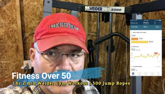 fitFitness Over 50 | 1 hr 2 min Weider Gym Workout | 500 Jump Ropes ...