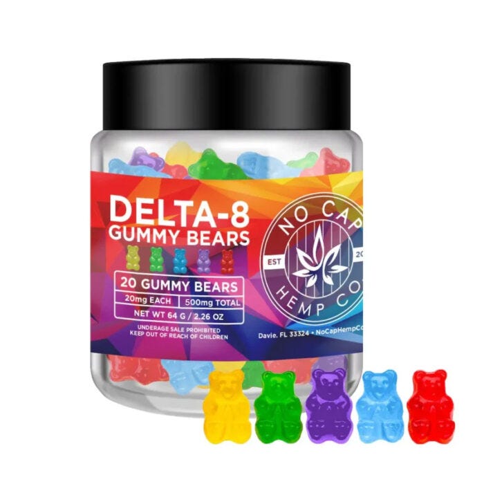 Delta 8 THC Gummy Bears - Nocaphempco - Medium