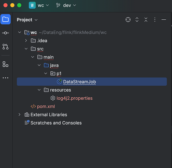 Flink : Writing your first program
