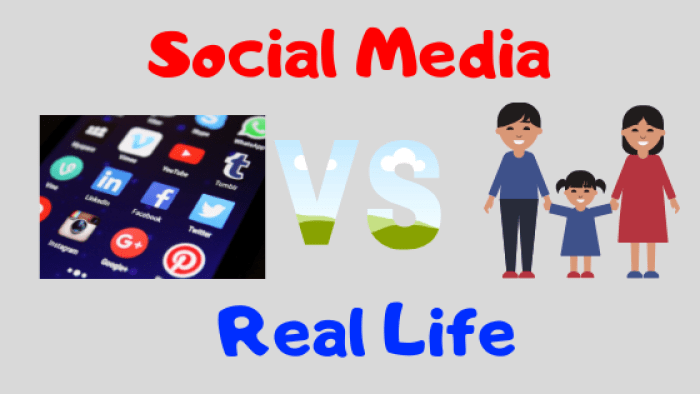 SOCIAL MEDIA LIFE VS REAL LIFE. “Paul, the dinner is getting cold” said ...
