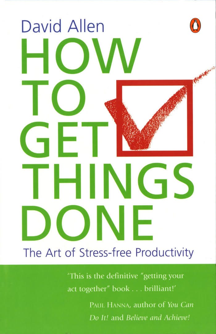 Book “Getting things done” when facing overwhelming number of tasks at ...