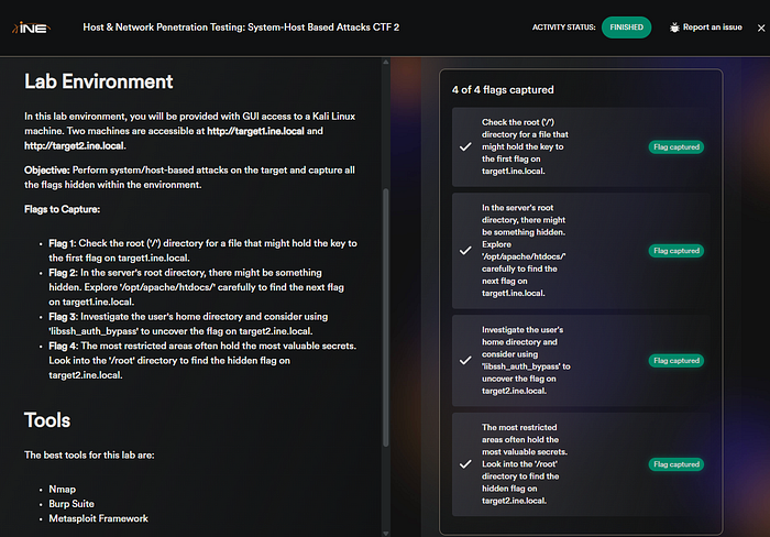 Host And Network Penetration Testing System Host Based Attacks Ctf 2