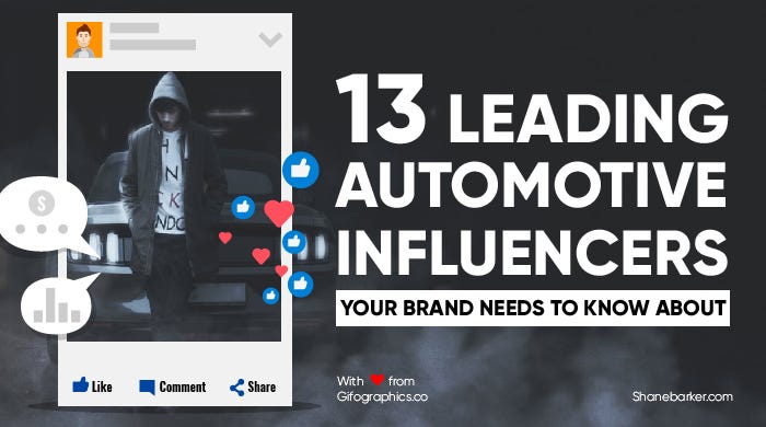 13 Leading Automotive Influencers Your Brand Needs to Know About | by ...