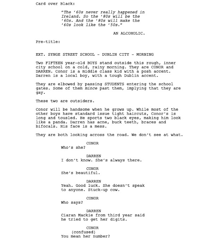 Page One: “Sing Street” (2016) - Go Into The Story