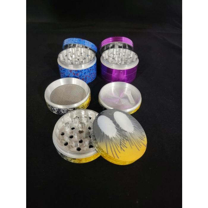 Extra Large Herb Grinder with Kief Catcher with Assorted Design ...