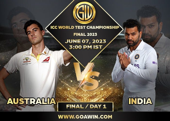 ICC WORLD TEST CHAMPIONSHIP FINAL 2023 | JUNE 07,2023 | 3:30 PM IST ...