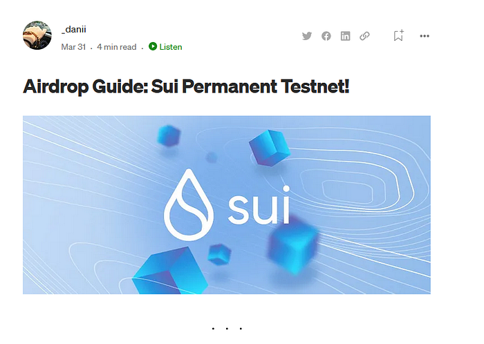 Airdrop Guide: Suiswap, Sui’s #1 DEX!