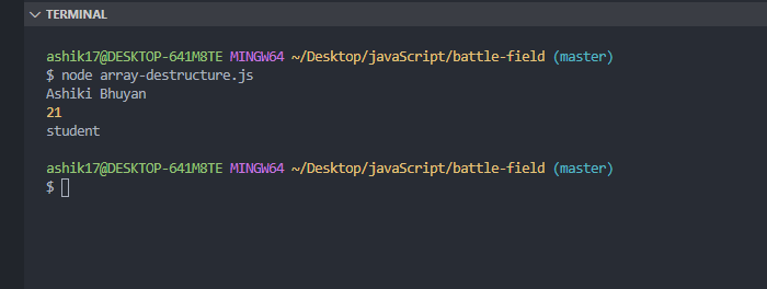 Destructuring,push() method,map(),reduce(),filter(),String… | by Ashik Bhuyan | Medium