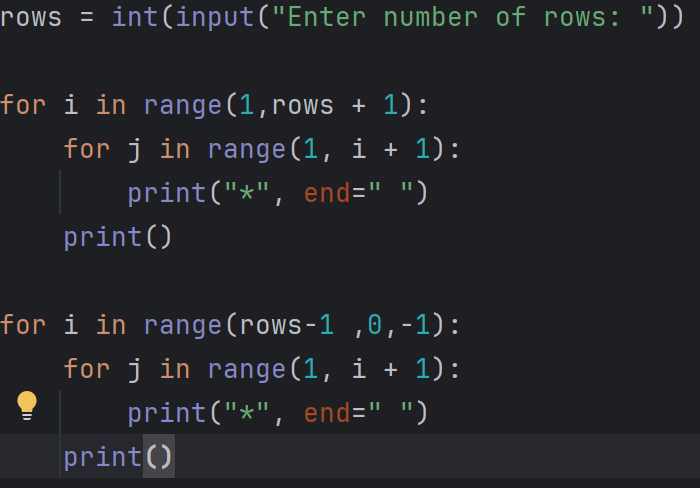 Python Pattern Python Patterning Refers To Creating By Charan Bca