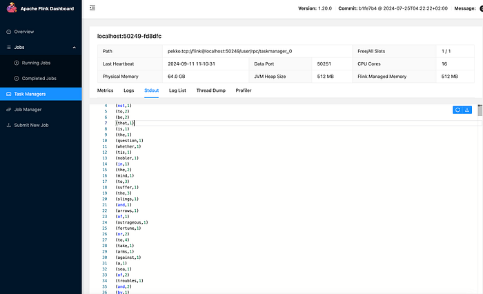 Flink : Writing your first program