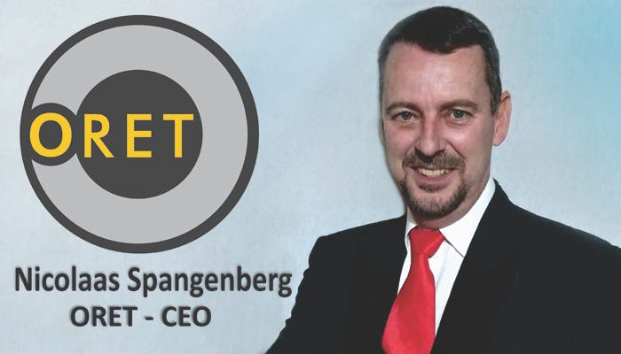 Interview with Nicolaas Spangenberg — CEO of ORET Token. | by OREToken ...