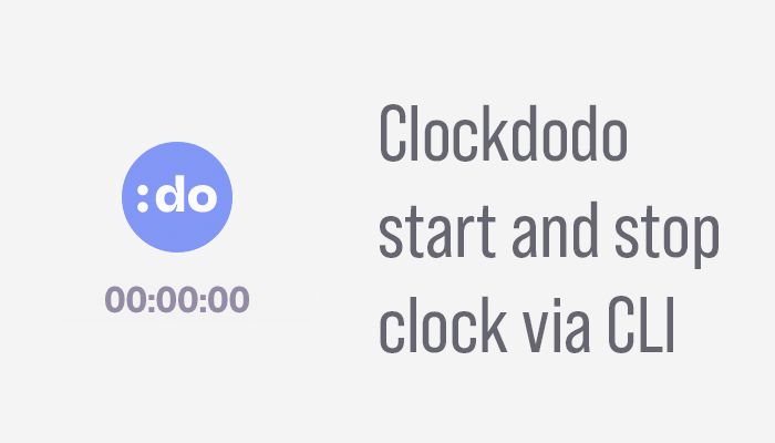 Clockodo-CLI for starting and stopping your work from terminal | by ...