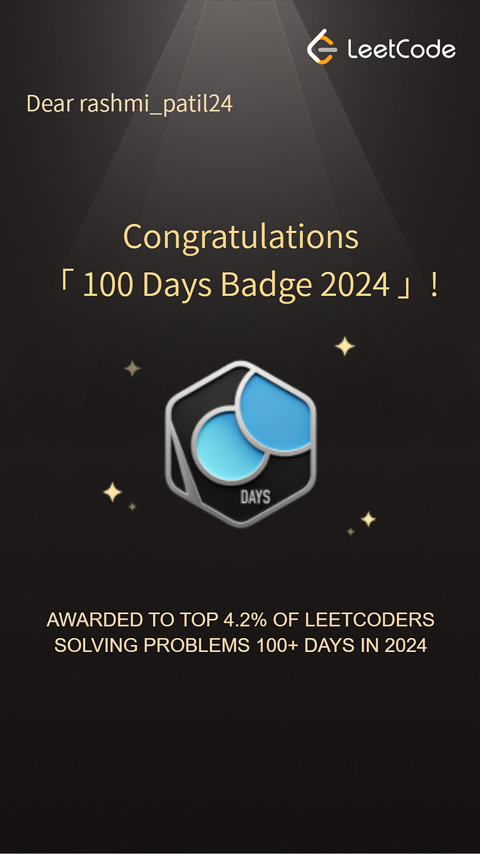 Leetcode 100 Days Badge 2024 | Medium