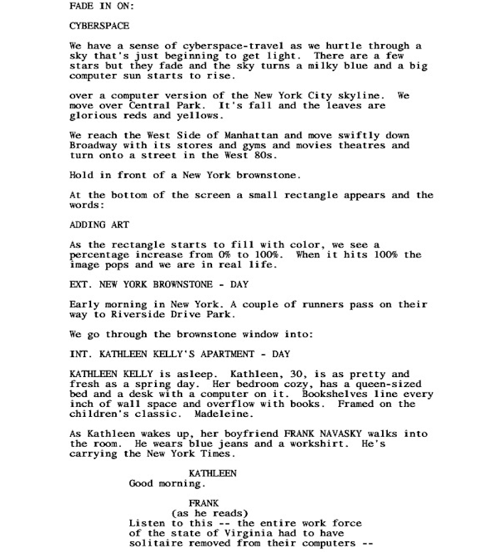 Page One: “You’ve Got Mail” (1998) - Go Into The Story
