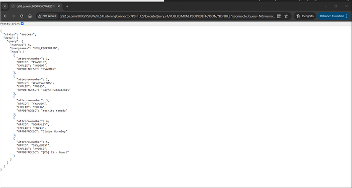 Convert PeopleSoft Query Results to JSON Easily | by Tshenolo Mos | Medium